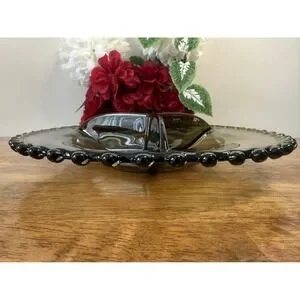 Imperial Glass | Dining | Vintage Imperial Glass Candlewick Smoky Grey ...